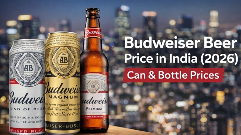 Budweiser Beer Price in India (2026): City-Wise Rates, Can & Bottle ...